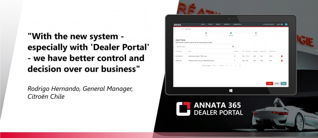 Creating a fortified management system for Citroen Chile with Annata ...