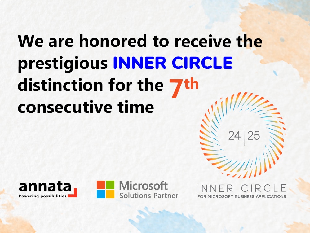 Annata achieves the 2024-2025 Microsoft Business Applications Inner Circle award - Annata ...